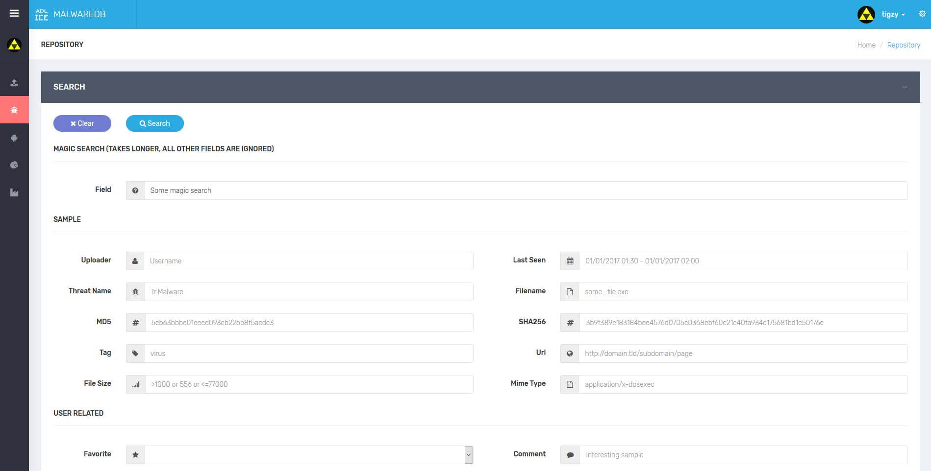 MRF | Documentation : Search • Adlice Software
